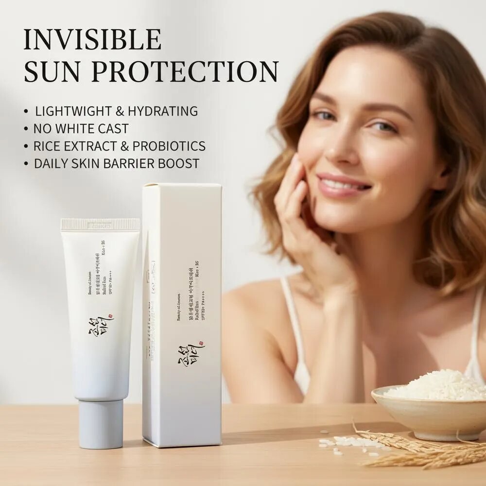 50 мл пробиотический солнцезащитный крем SPF50 + рисовый крем