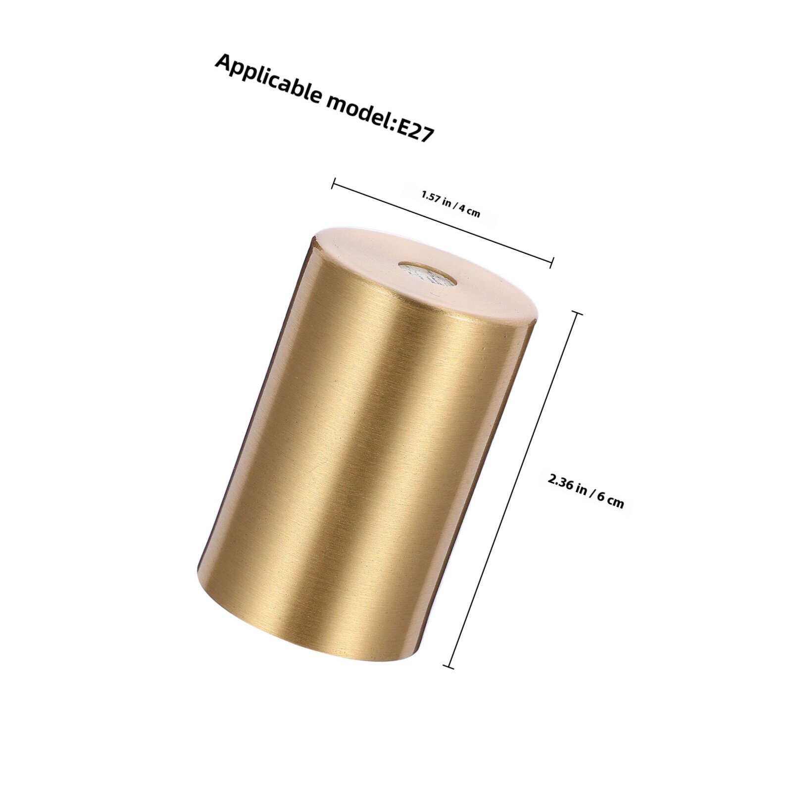 Ламповый Держатель С Финиалом E27 Из Меди Золотого Цвета 6.00X4.00X4.00Cm