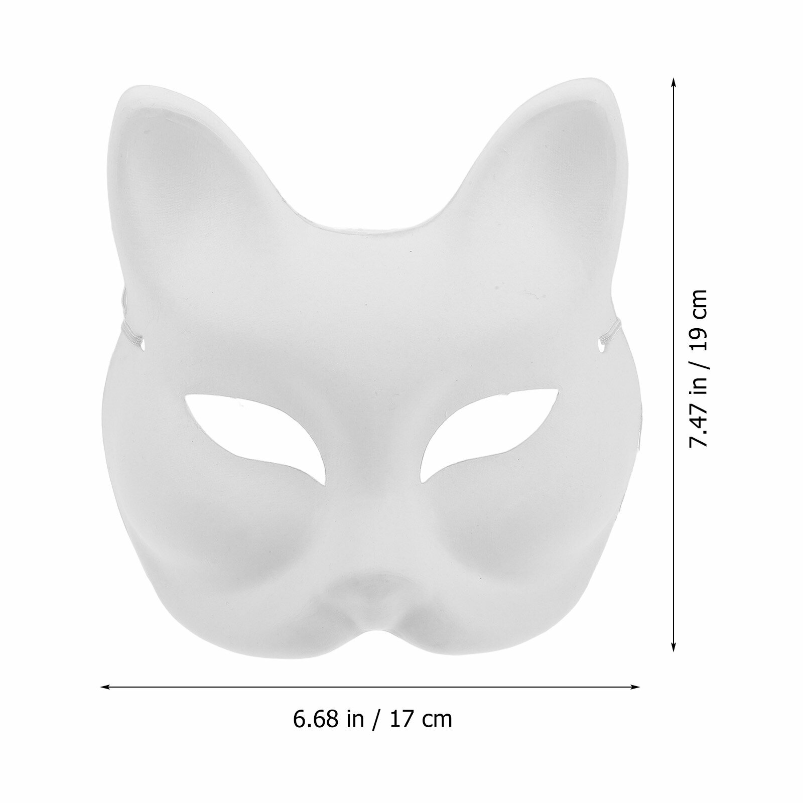 8 Штук Белые Непокрашенные Маски Для Творчества И Ручной Росписи 19Cm X 17Cm X 0 2Cm
