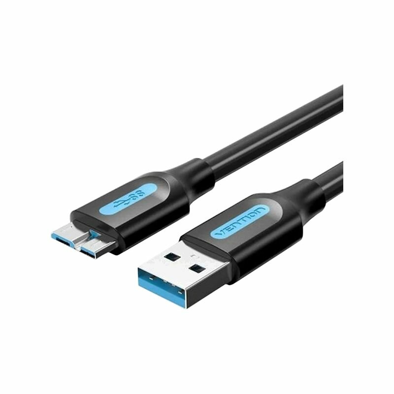 USB кабель USB-A-microUSB-B Vention USB 3.0, 0.5 м, 5 Гбит/сек, черный (COPBD)