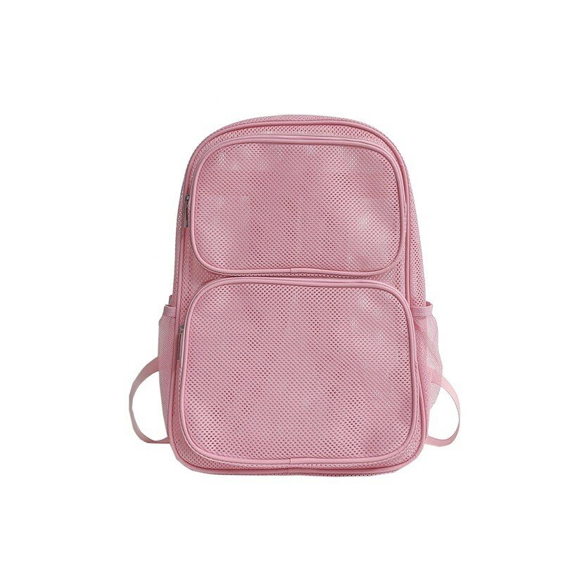 Casual mesh backpack with airflow mesh and padded straps for school and travel style c