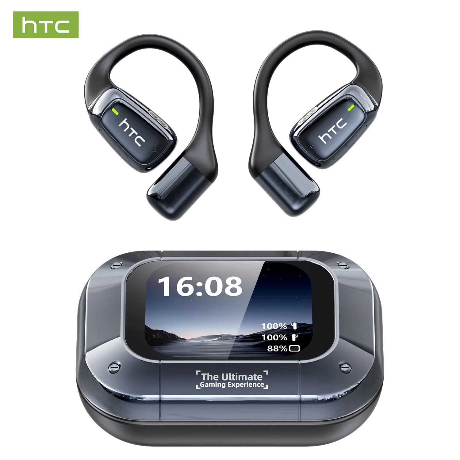 Беспроводные Наушники HTC NE25 С Датчиком AI-перевода, ЖК-экраном, Bluetooth 6.0, Водонепроницаемостью IPX5