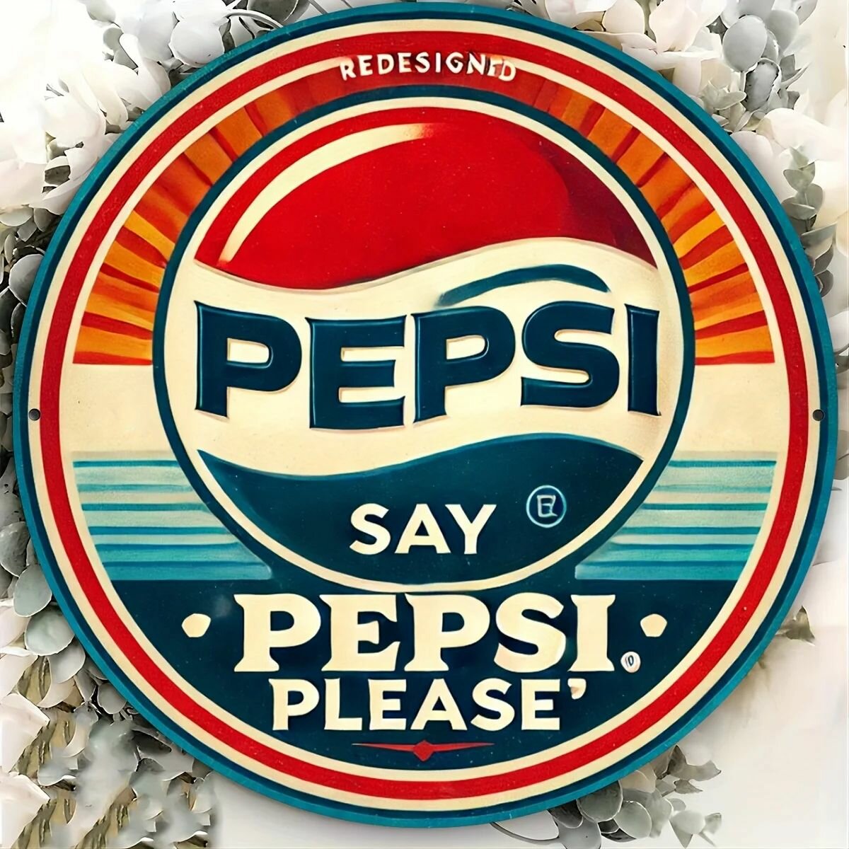 1 шт. алюминиевая настенная табличка "Pepsi Please" 8x8 дюймов - идеально подходит для декора спальни, кухни, столовой и бара. Прочный, легко устанавливаемый дизайн