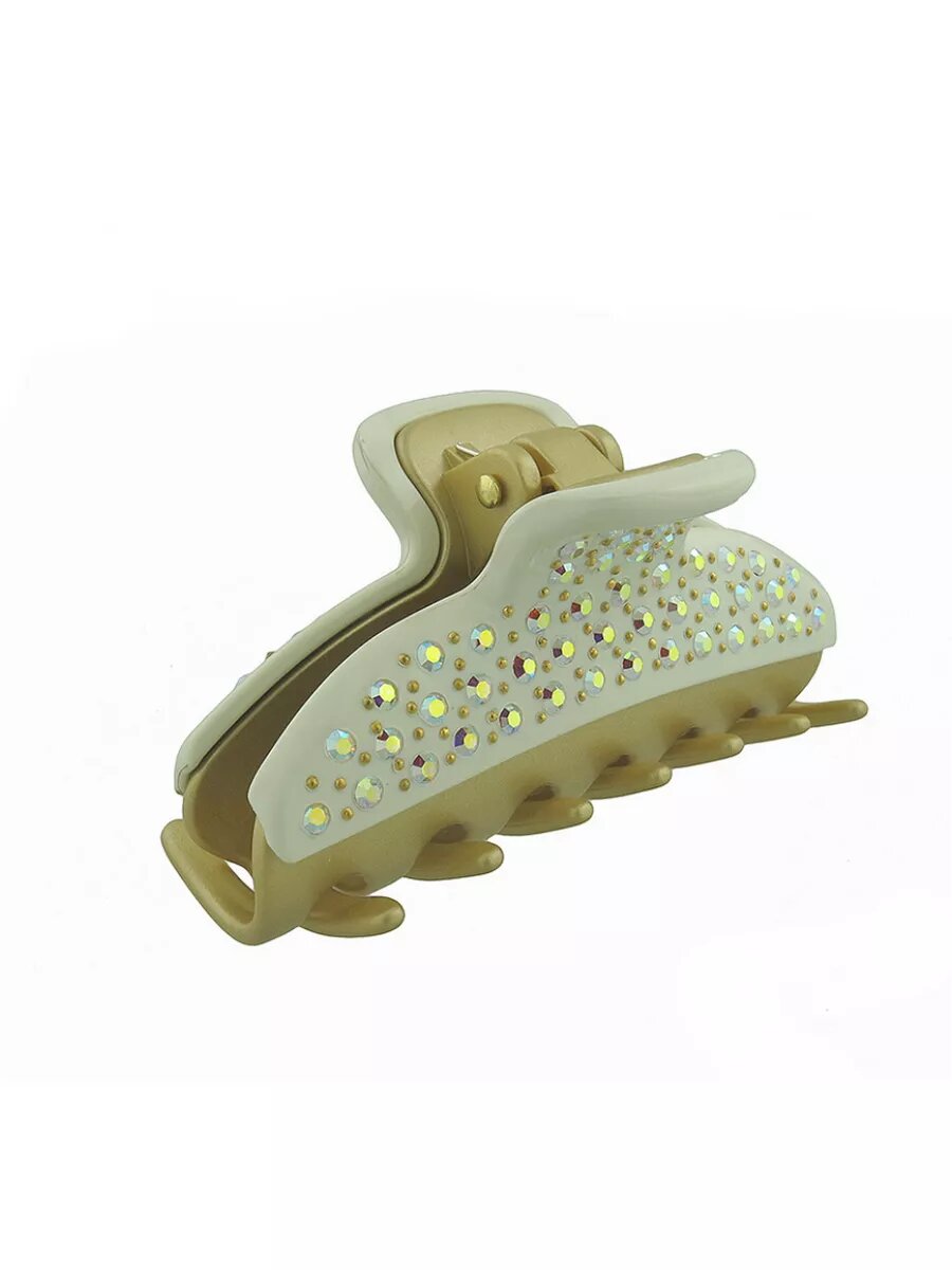 Зажим-краб Magie Accessoires, для волос, Франция, пластик, декор Swarovski