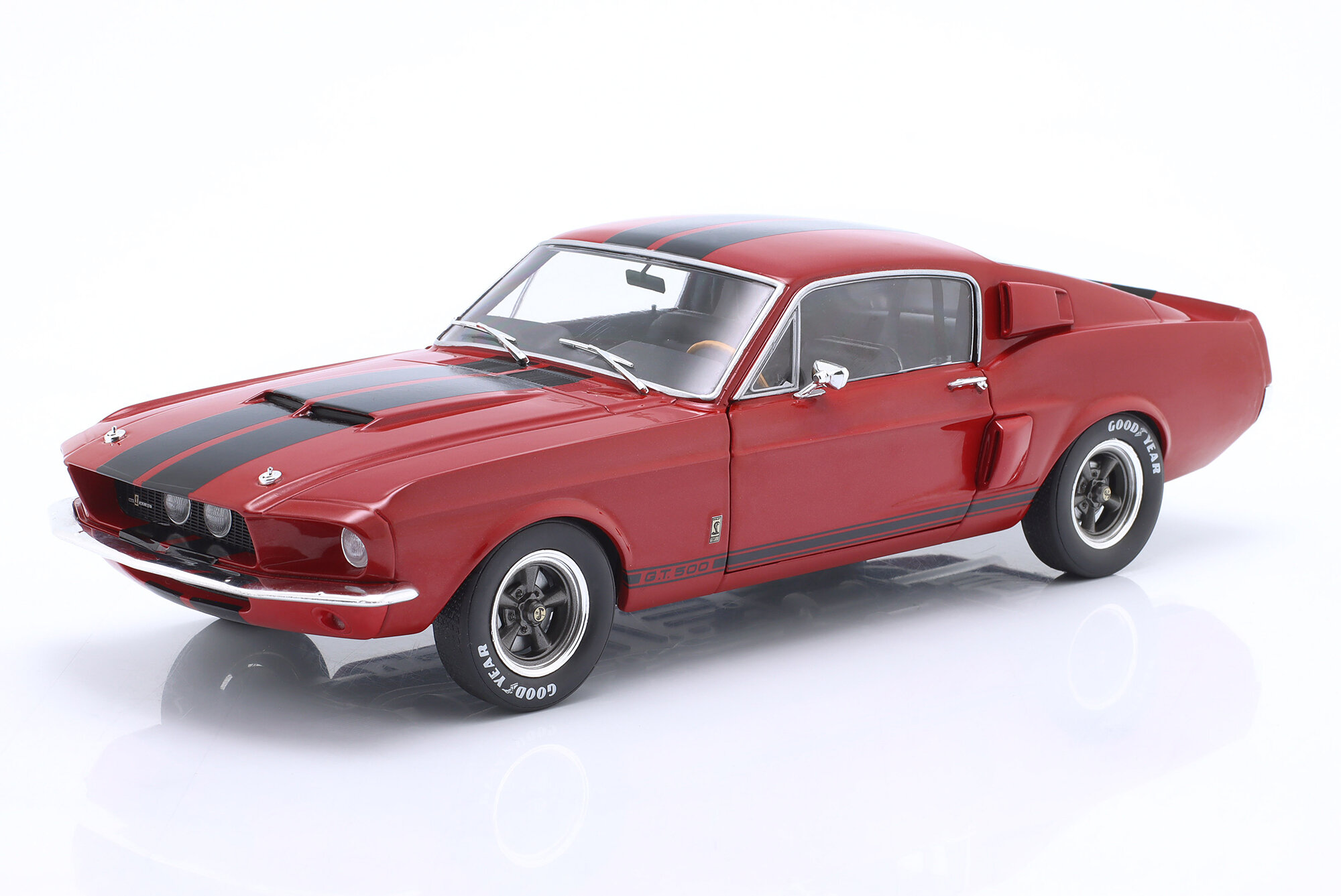 Модель коллекционная SOLIDO Ford mustang shelby GT500 1967 red black / форд мустанг шелби