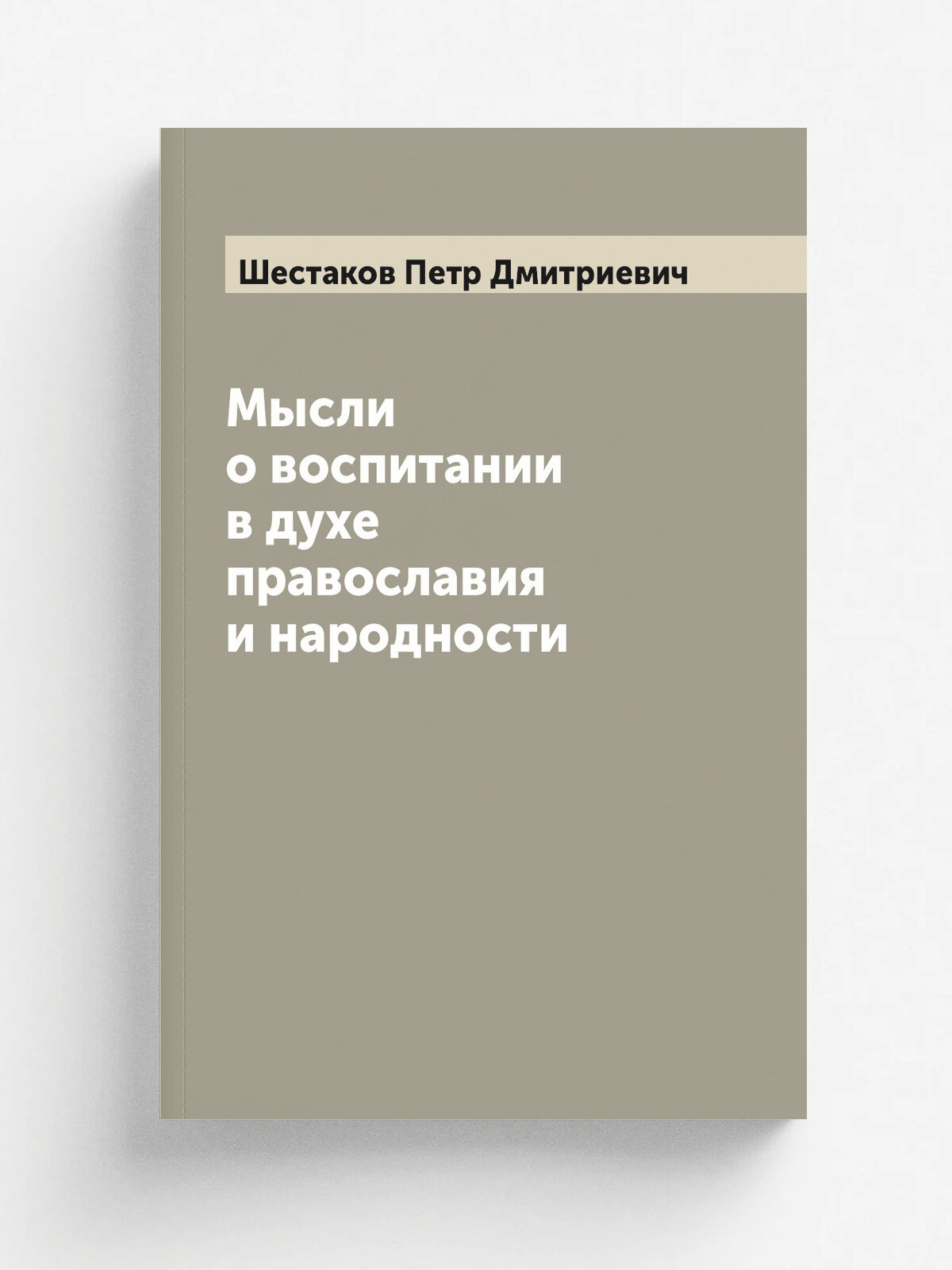 Мысли о воспитании в духе православия и народности