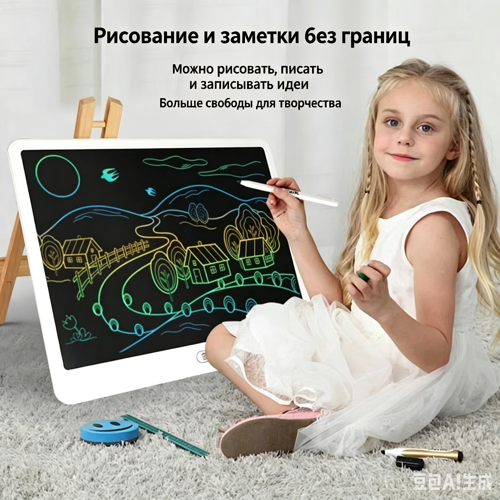 Детская 11-дюймовая жидкокристаллическая доска для рукописного ввода, доска для рисования
