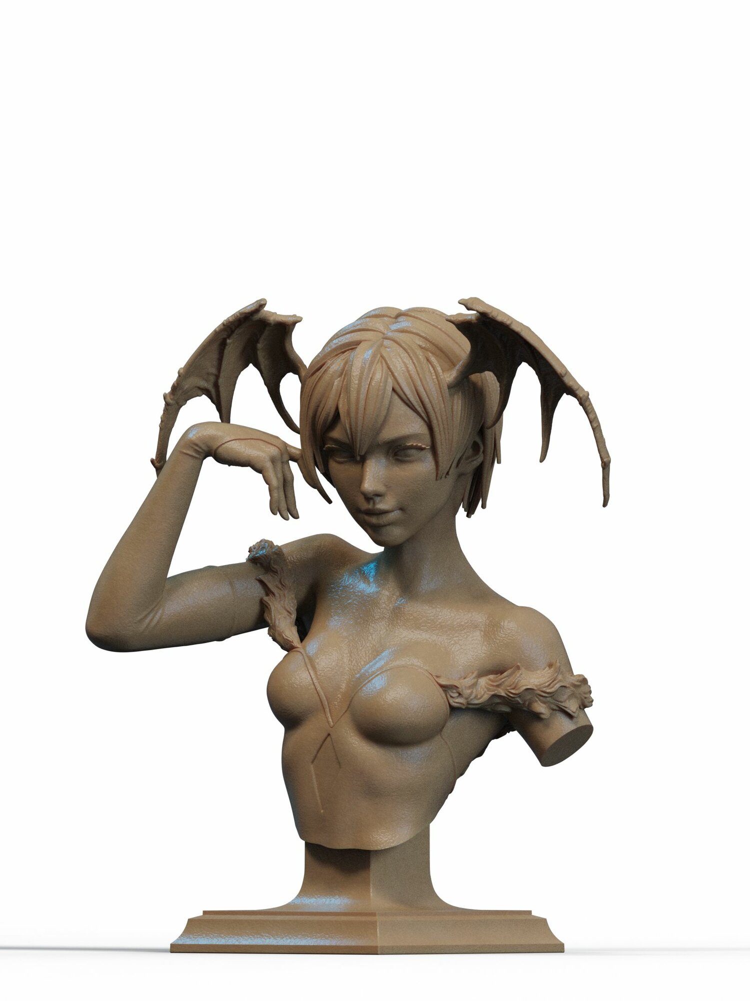 Сборная модель Lilith (Darkstalkers), бюст, 100мм для покраски