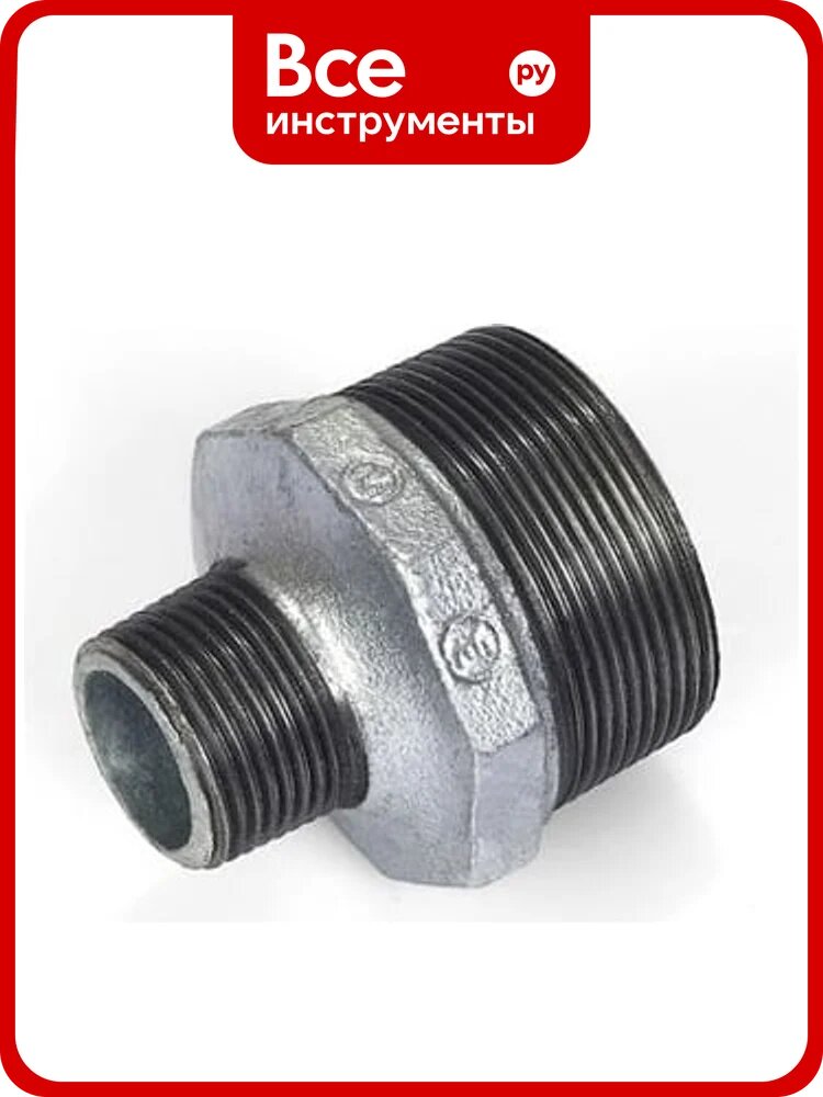 Ниппель редукционный AV Engineering нар-нар, 1"x3/4", оцинкованный AVEC500000134