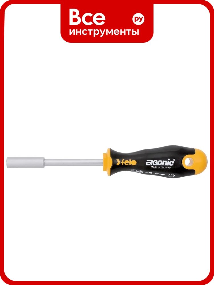 Отвертка Felo 43812540, с насадкой, трехкомпонентная ручка ERGONIC
