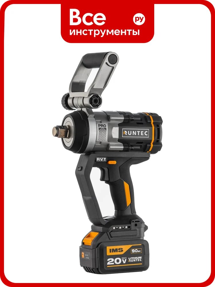Гайковерт RUNTEC PRO ударный, аккумуляторный, 3/4, 20В, 2*9Ач, 2100Нм RT-IW2100