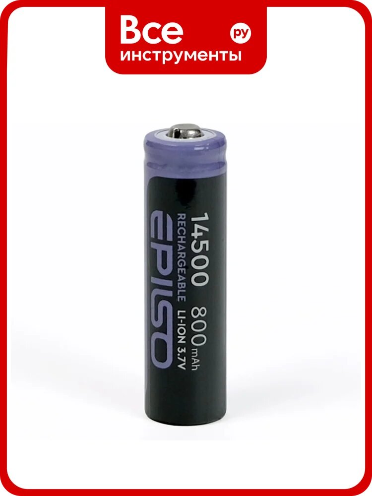Аккумулятор Epilso Li-Ion 14500 800mAh 3.7V без защиты EPB-14500-0.8-NP