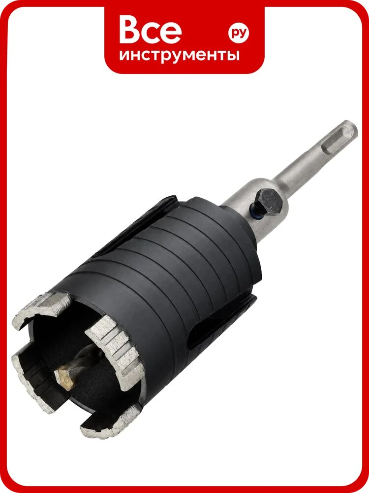 Коронка алмазная по бетону SDS‑plus Black Version Diamond Industrial, алмазные сегменты, сухой рез по бетону и кирпичу