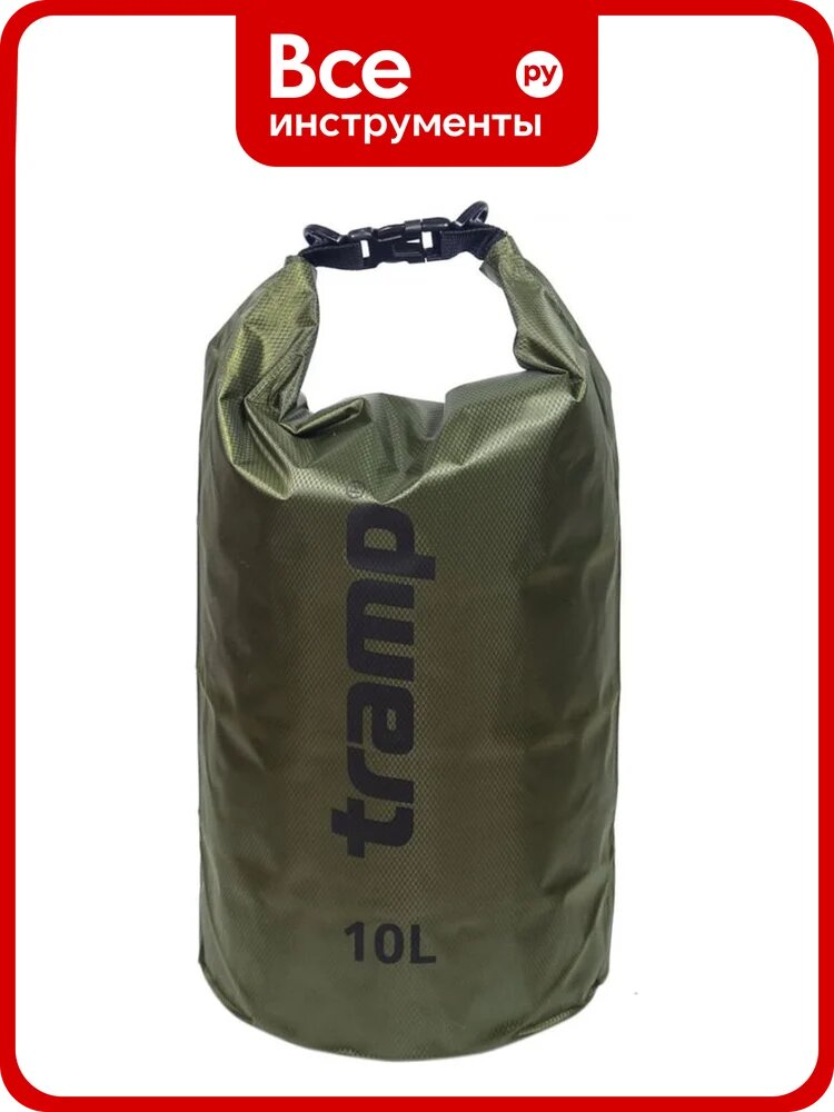 Гермомешок Tramp Diamond RipStop 10л, оливковый TRA-111