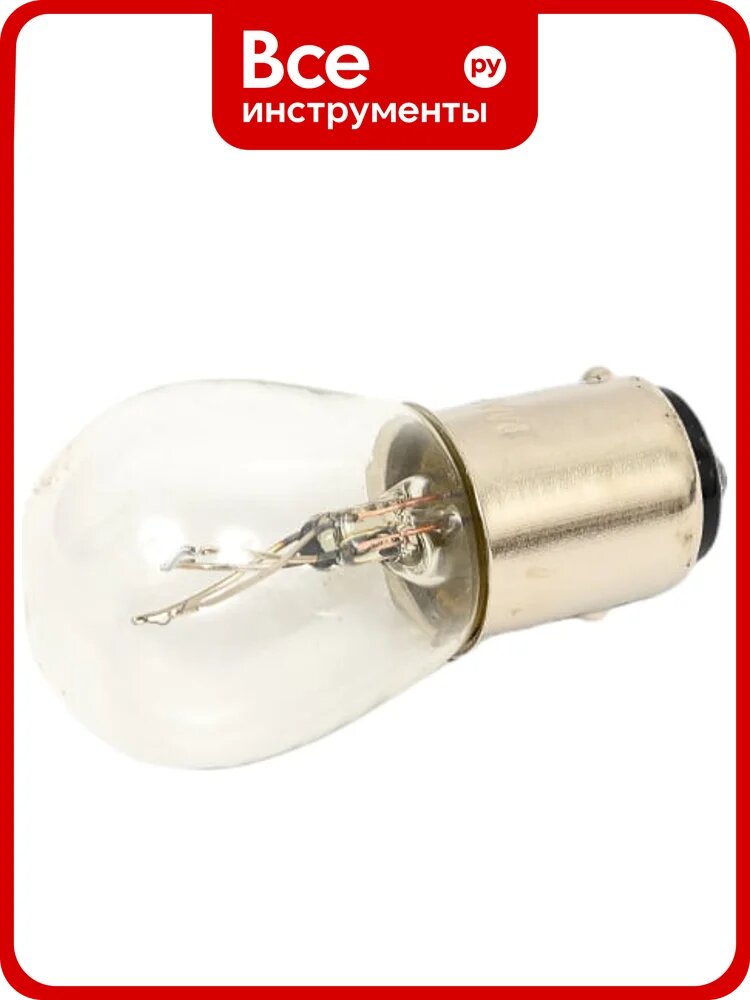 Автомобильная лампа маяк P21/5W, 12V, 21/5W, BAY15d, упаковка 10 шт, габариты+стоп 4610017087589 61215/10