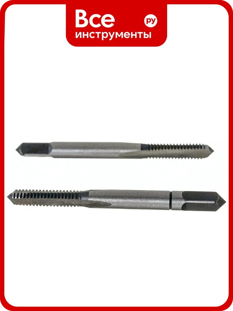 Набор метчиков Bucovice Tools 2 шт, M 4, шаг 0.7 мм. 120040, стали, черный