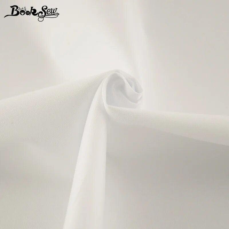 Booksew хлопковая ткань для пэчворка Белый, 50CM x 160CM, x142-2