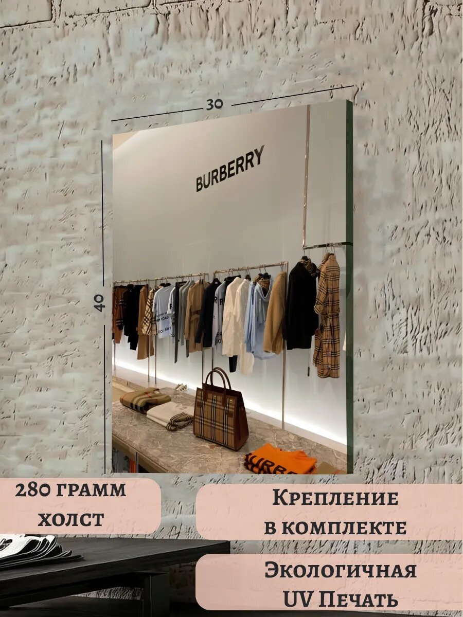 Картина 30х40 Барберри Burberry London Эстетика Стиль Мода