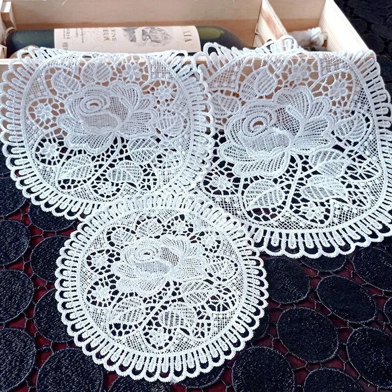 Салфетка сервировочная Кружево 20x20см, 2шт.