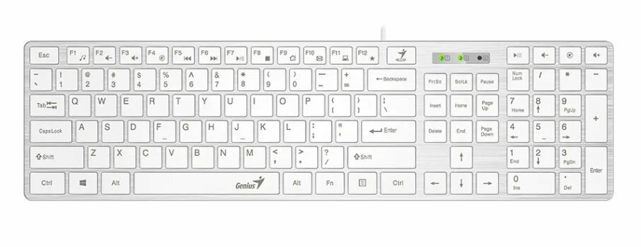 Клавиатура Genius SlimStar 126 White USB