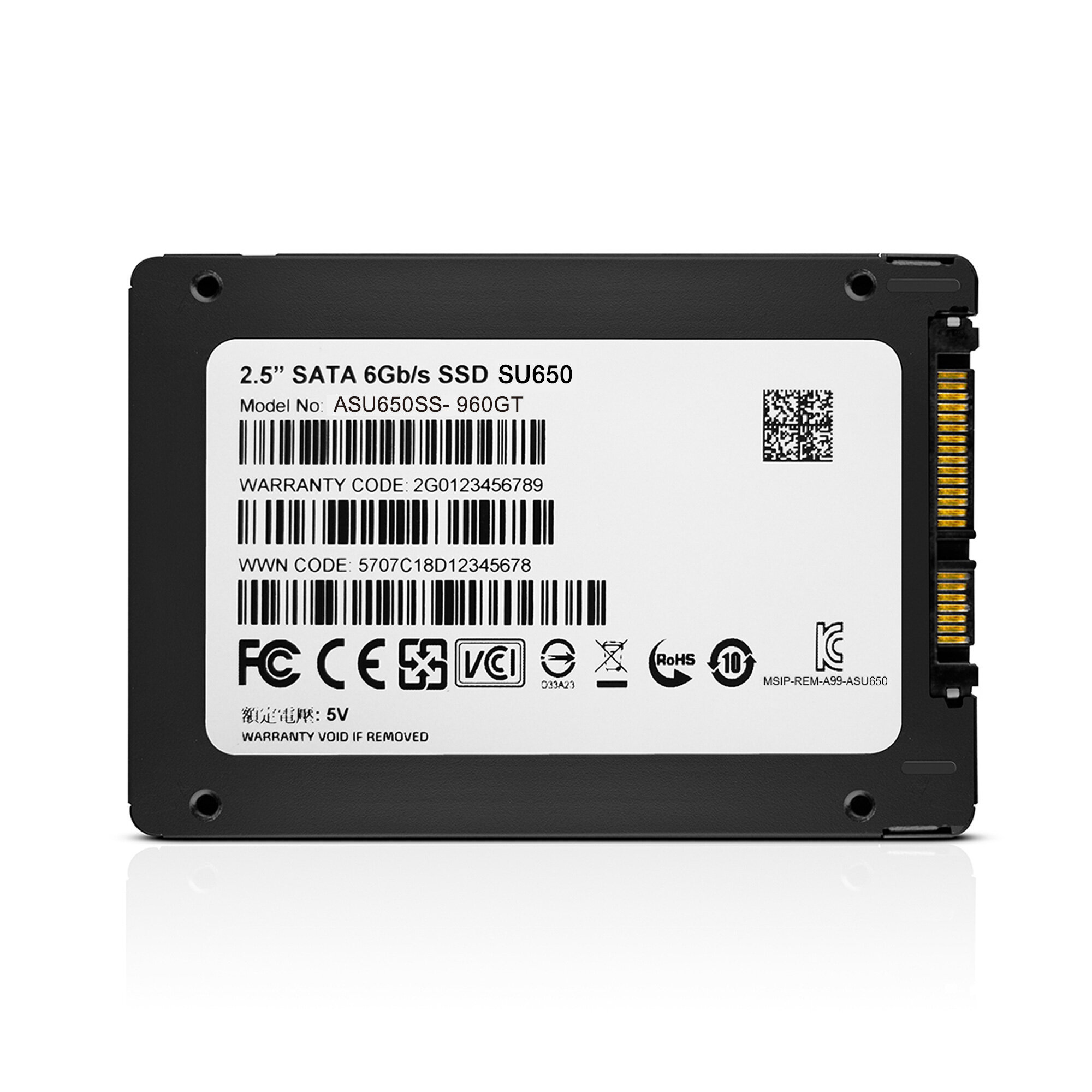 ADATA 480 ГБ Внутренний SSD-диск , 2.5", SATA III 6 Гбит/с (ASU650SS-480GT-R)