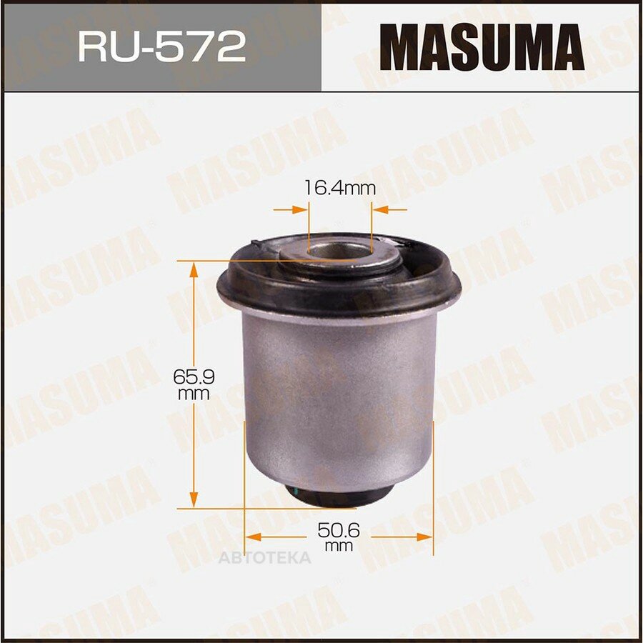 Сайлентблок пер. подв. нижн. рычага MASUMA RU572 MITSUBISHI L200 2.5D 07->/ Pajero Sport II 2.5D-3.2 08->