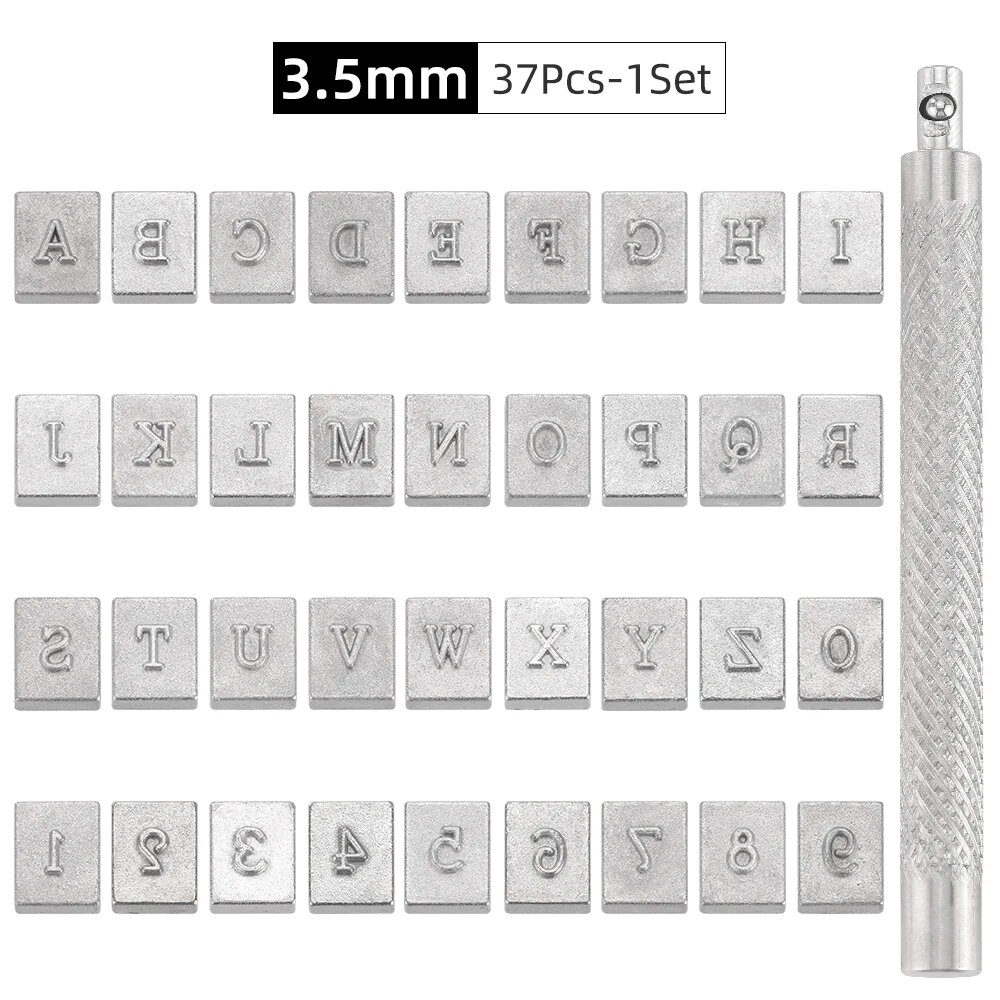 Набор штампов для тиснения 3.5mm, 37 шт.