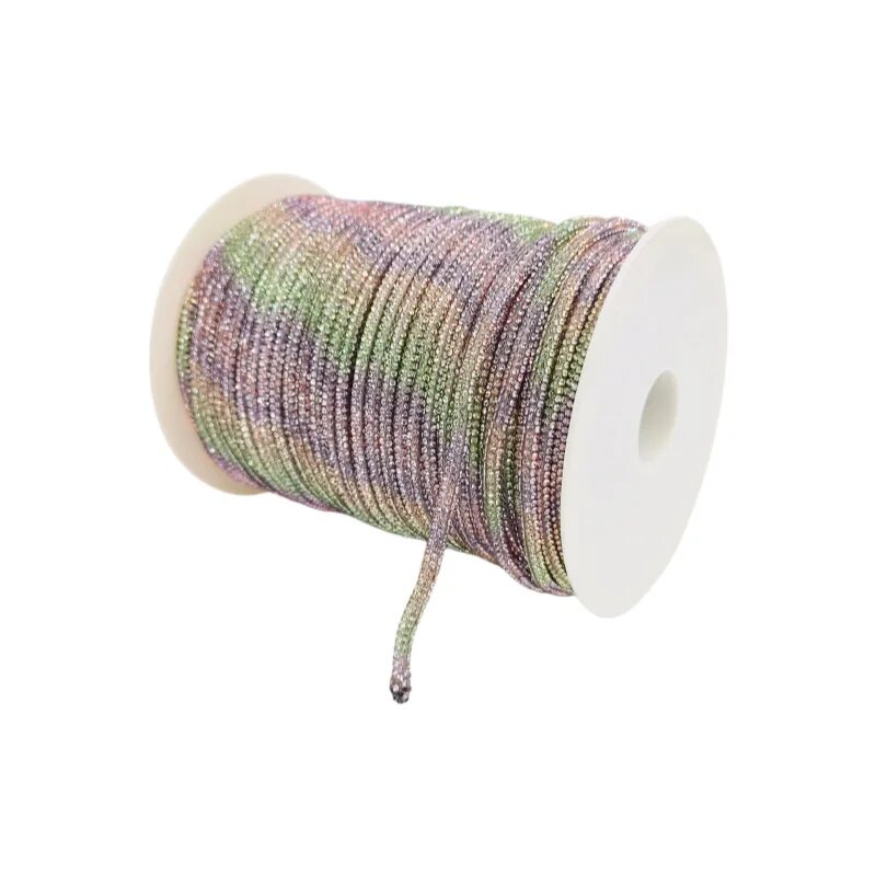 Веревка со стразами, 4 мм, 50 ярдов, Pastel Multicolor