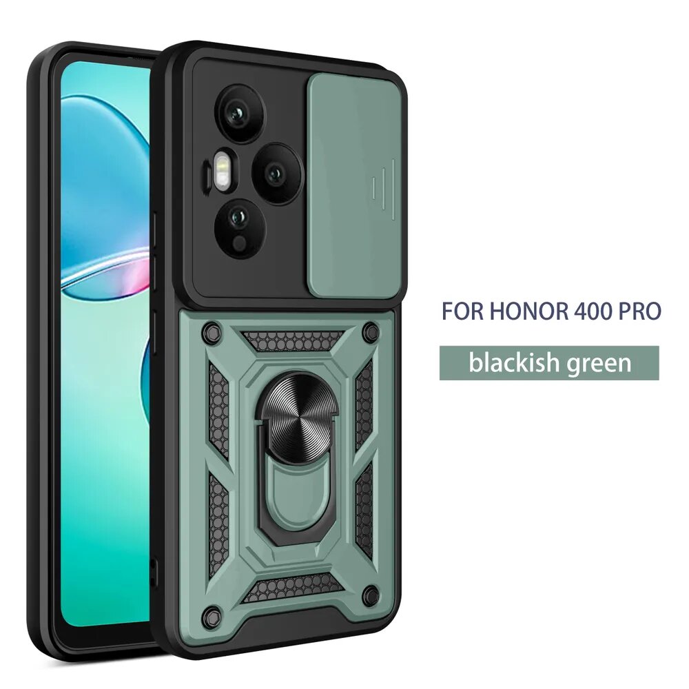 Чехол для Honor 400 Pro / Хонор 400 Про Твердый ПК Защита камеры усиленная броня сверхмощный противоударный чехол-бампер