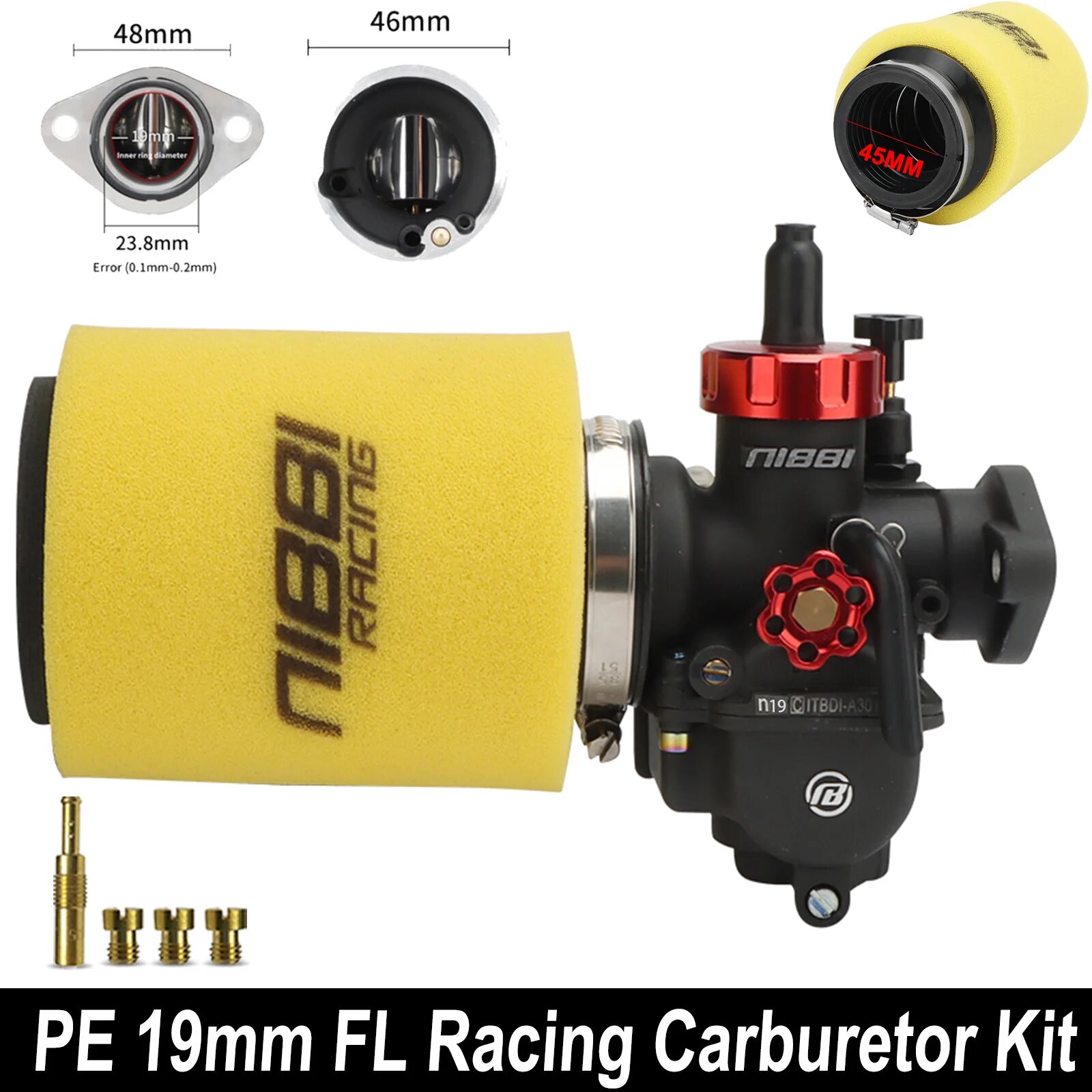 PE19mm FL Racing Карбюратор NIBBI комплект