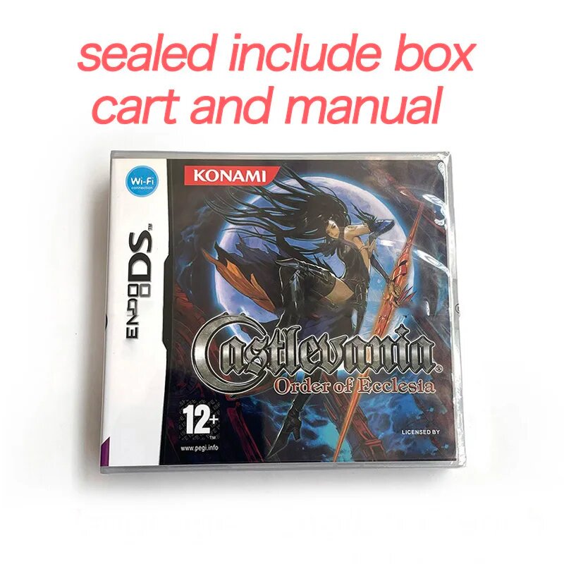 Коллекционный картридж Castlevania для Nintendo DS order of Ecclesia