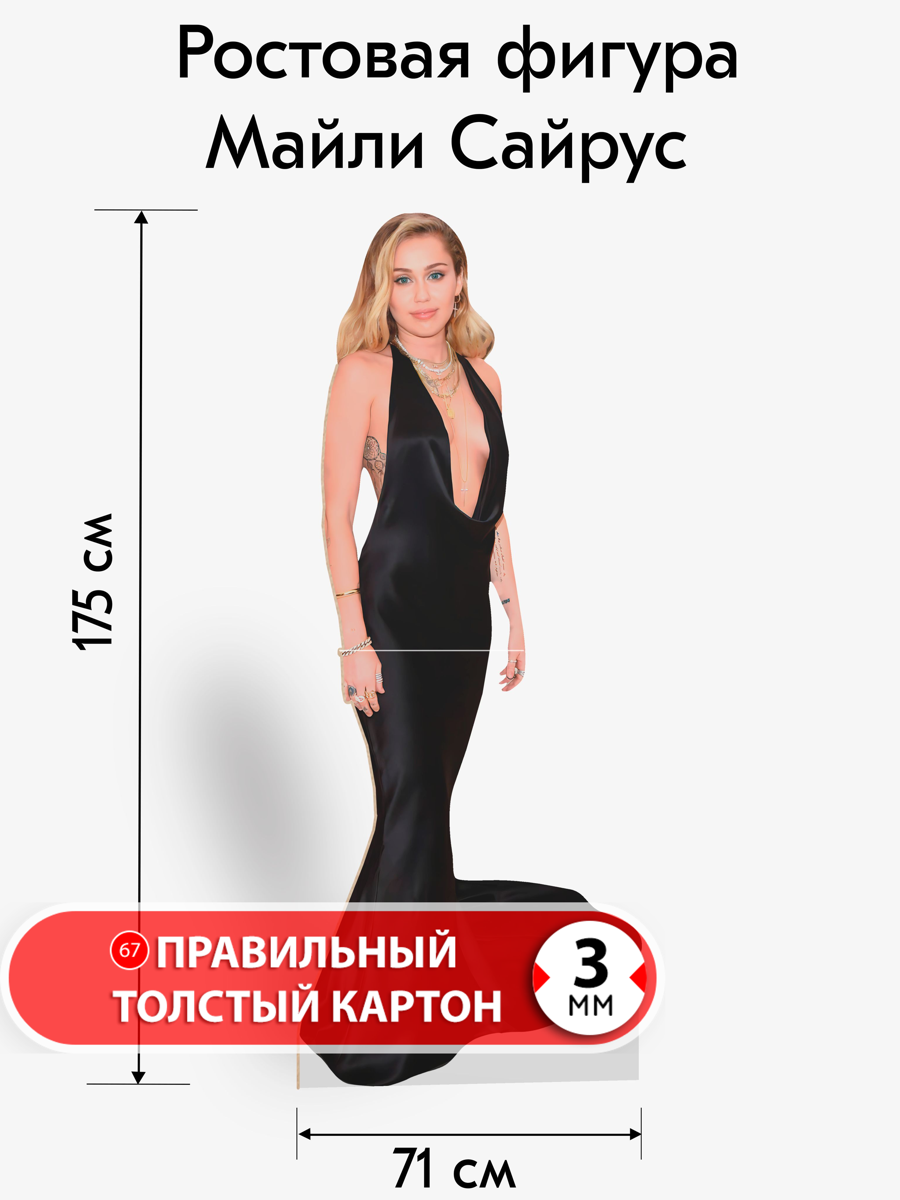 Аксессуар для фотосессий, самое это, Майли Сайрус 1, ростовая фигура