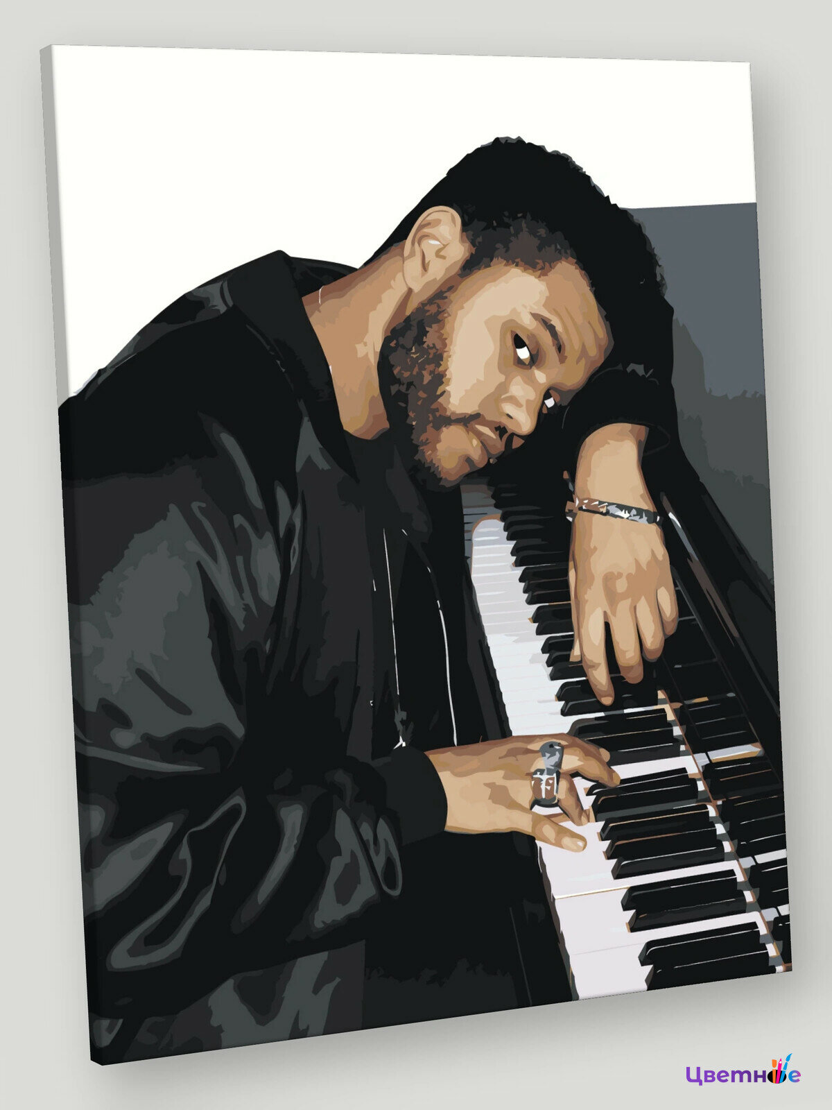 Картина по номерам на холсте с подрамником "Музыкант The Weeknd Викенд 6" Раскраска 40х50 см, Мужчины Знаменитости