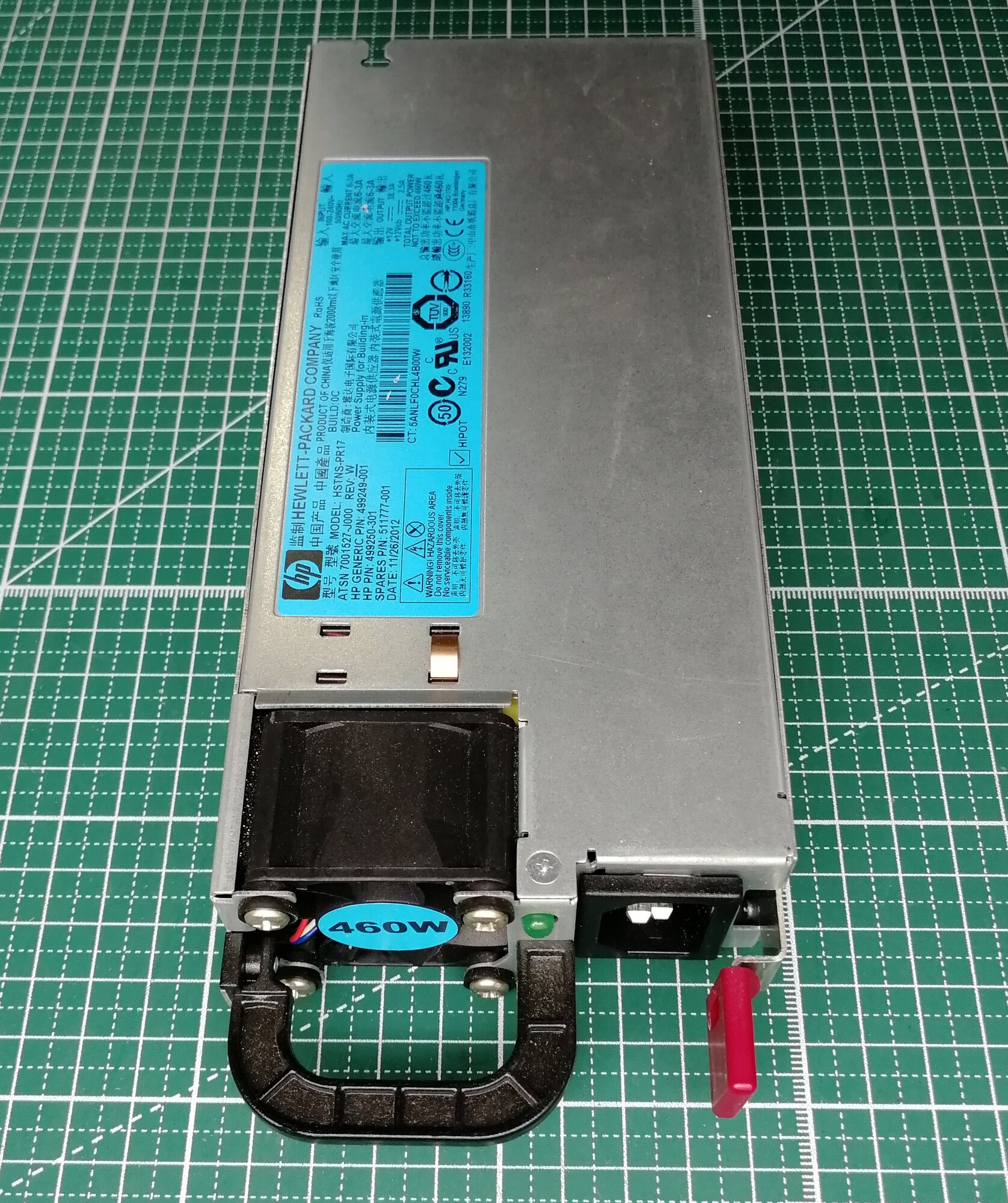 Блок питания HP 503296-B21 REF серверный 460W Hot Plug для G6 G7 499250-001 499249-001 511777-001 499250-201 HSTNS-PL14 уценка