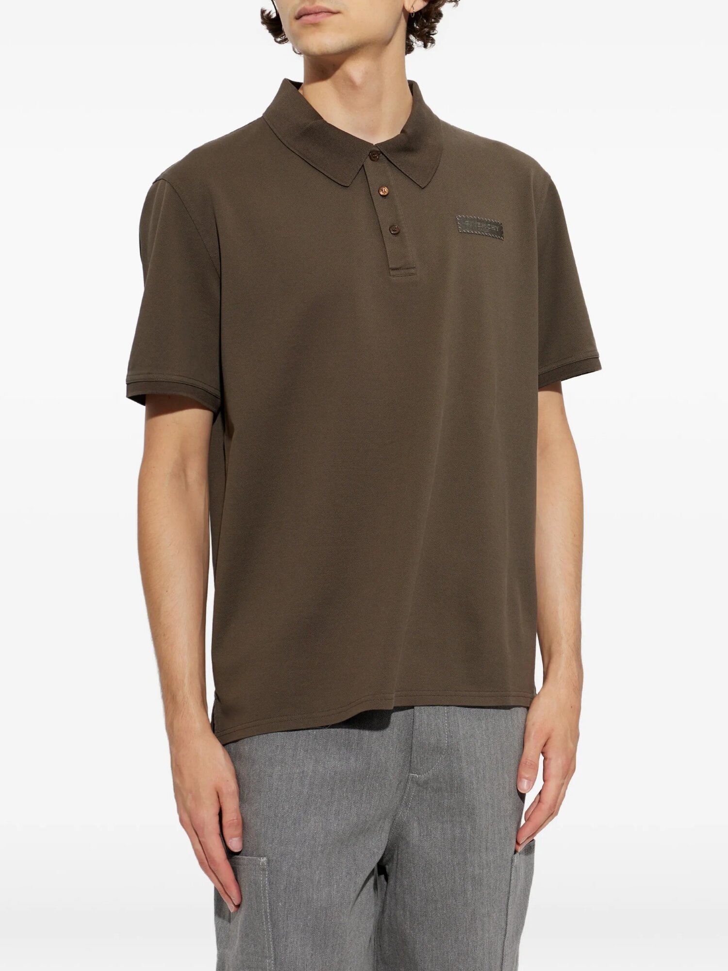 Рубашка GIVENCHY Logo-patch polo shirt, размер 54 — фото 1