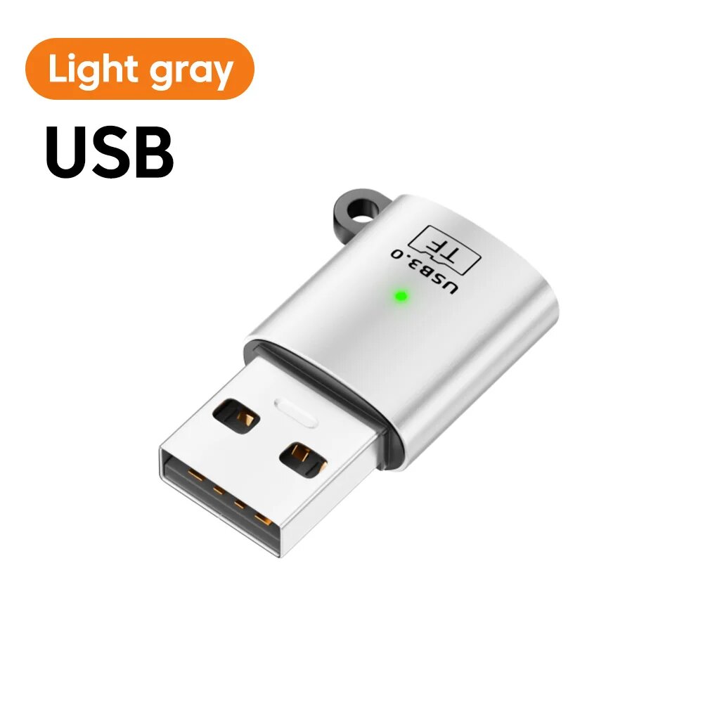 Мини-кардридер для TF-карт USB3.0 Type C, адаптер для чтения карт памяти TF, высокоскоростная передача данных для ПК и ноутбуков, аксессуары для ПК, кардридер для TF-карт