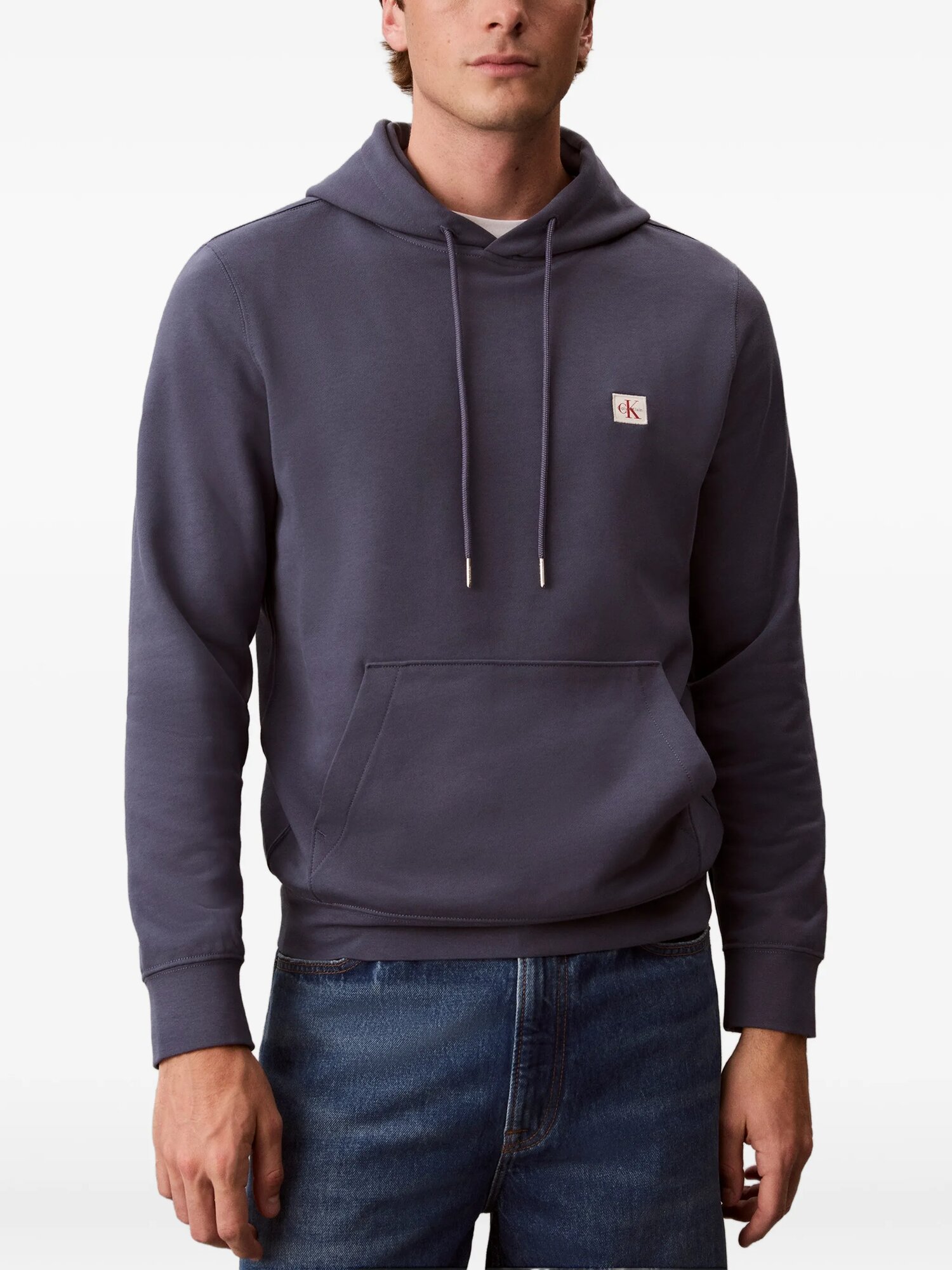 Худи Logo-patch pouch-pocket hoodie