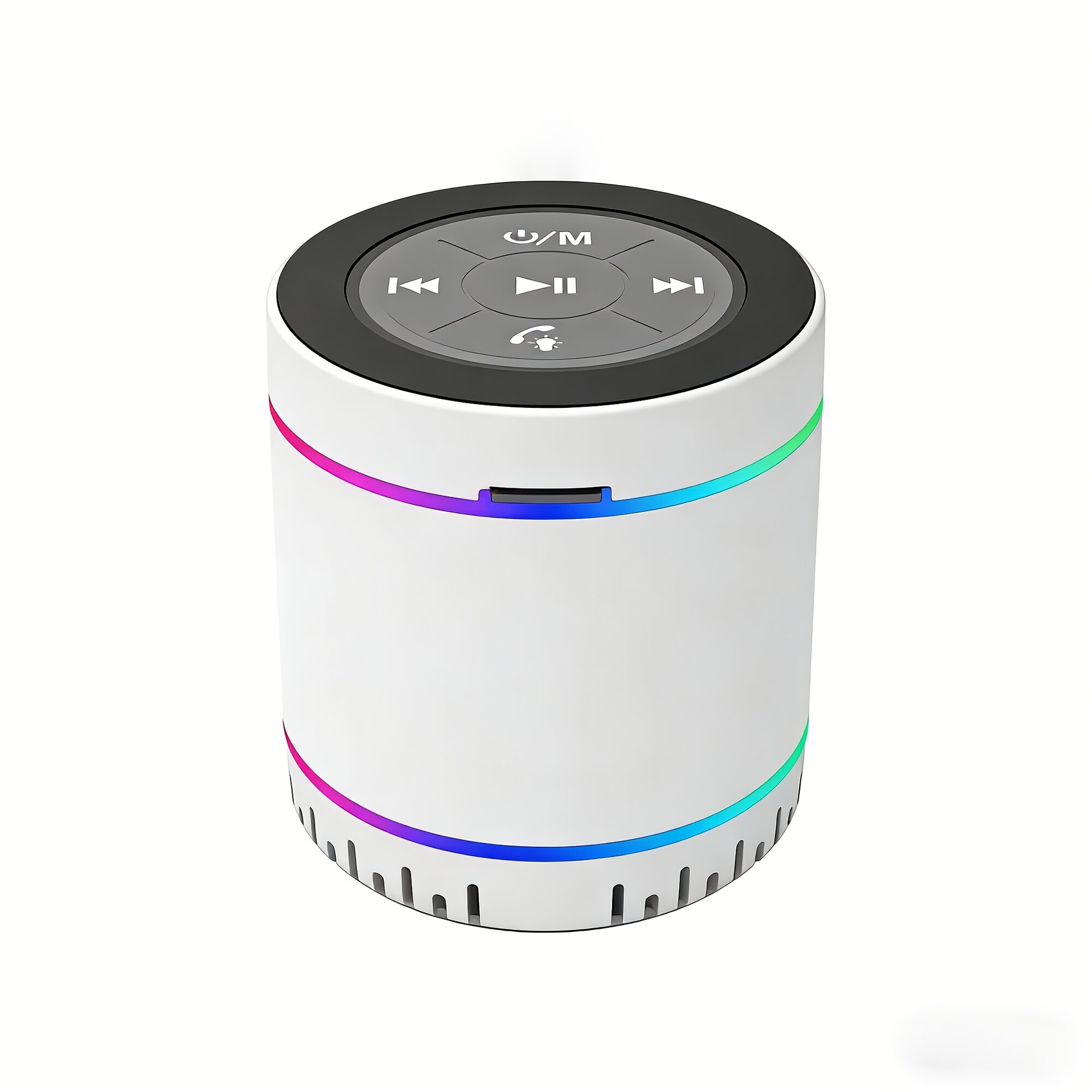 Портативная мини Bluetooth-колонка 5.2 с RGB-подсветкой, TWS, 4 часа работы, Type-C, белая