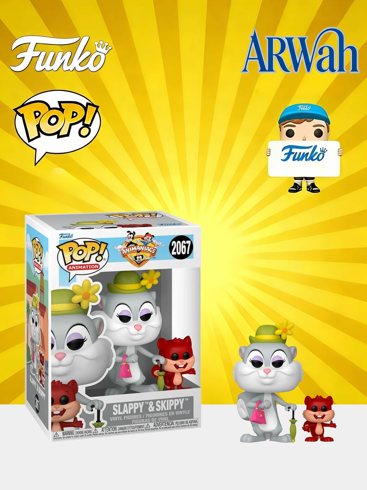 Фигурки Funko Pop Buddy: Animaniacs Slappy & Skippy (2067) 86299