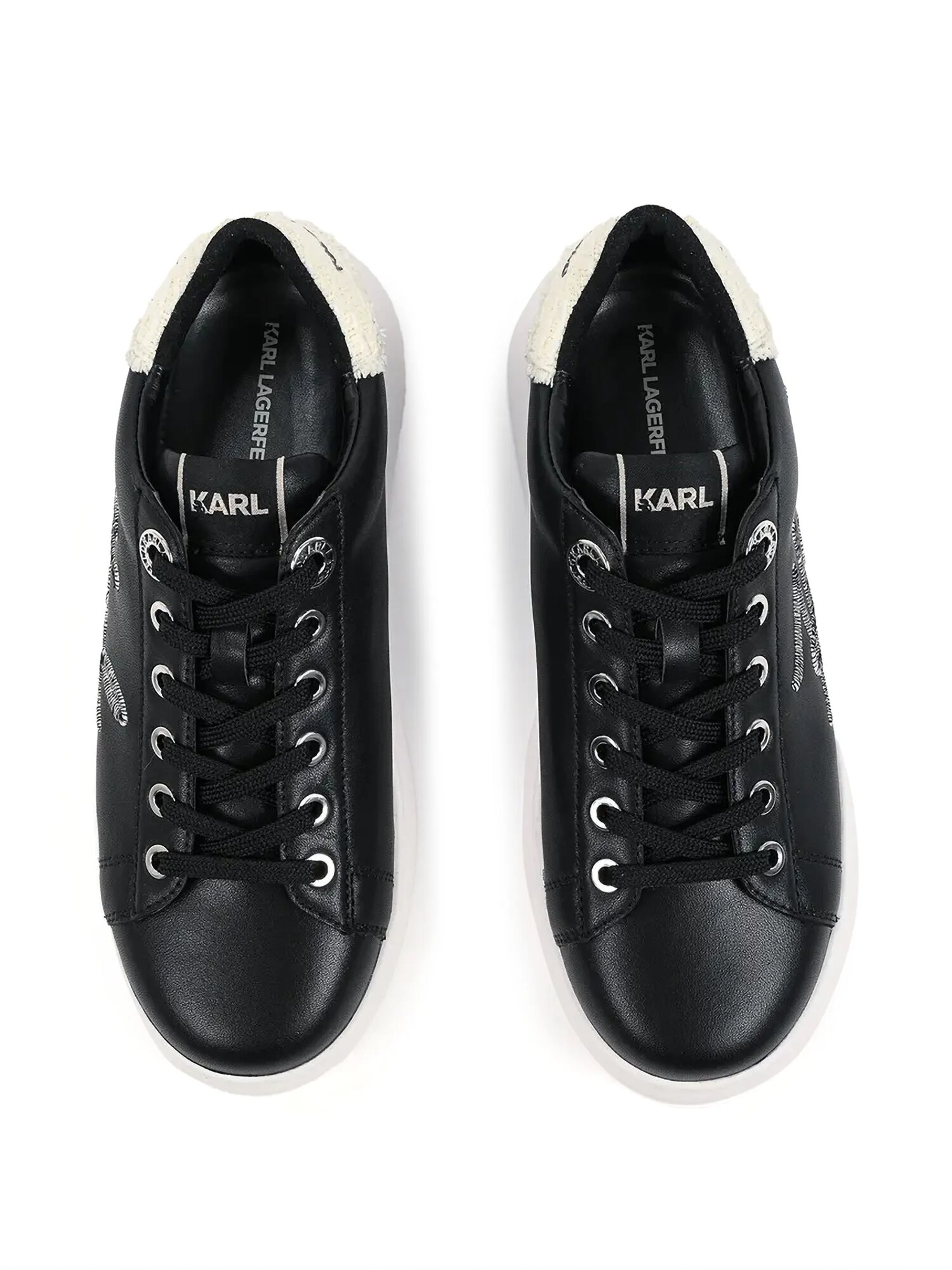 Кроссовки Karl Lagerfeld Embroidered logo-patch sneakers, размер 41 — фото 1