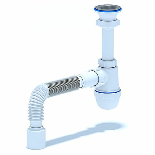 RU-АП C0110 Сифон Ани 1.1/2"* 40 с гибкой трубой 40х50 L80см