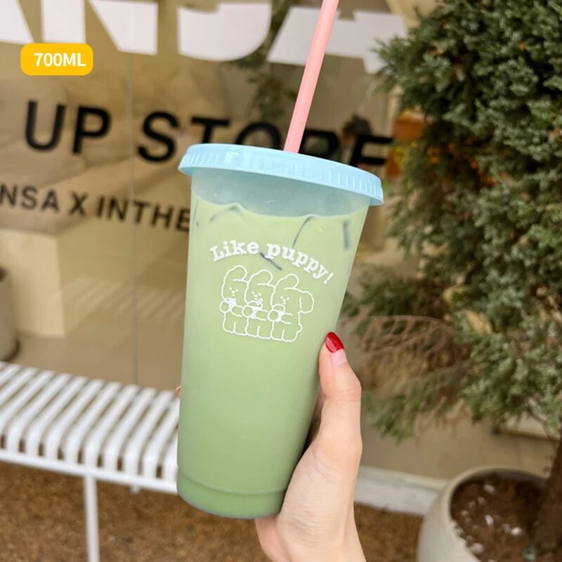 Пластиковая бутылка для воды 700 мл Зеленый, 700ml B