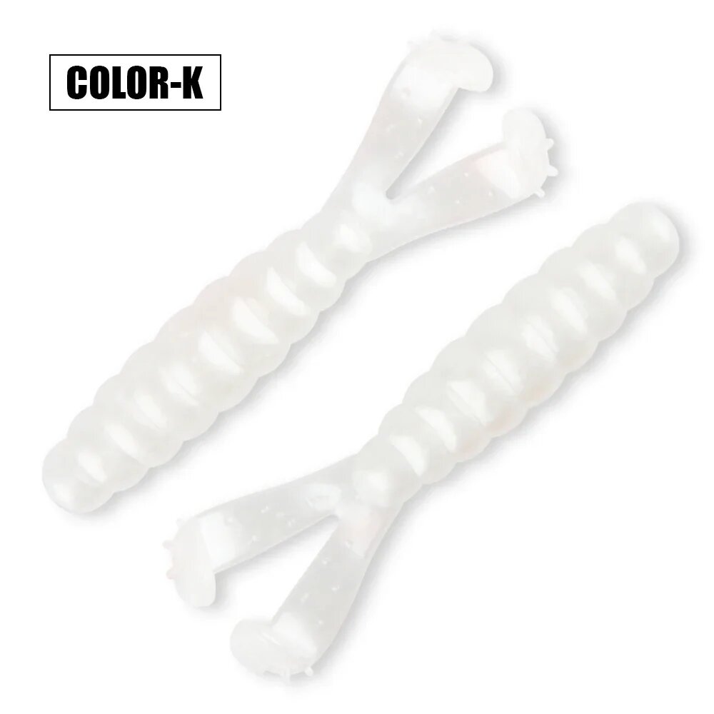 Spinpoler Diver Grub Twin Tail 10шт Color-K