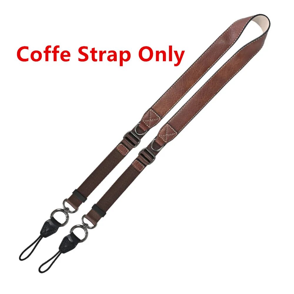 Кожаный ремешок для камеры Coffe, только ремешок