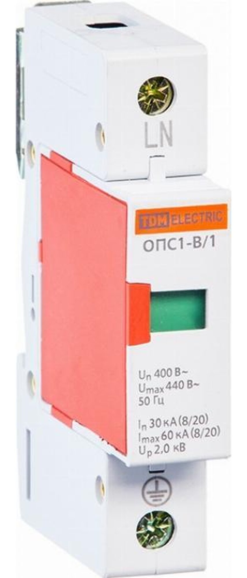 Ограничитель импульсных перенапряжений TDM Electric ОПС1-B 1P 30кА класс B