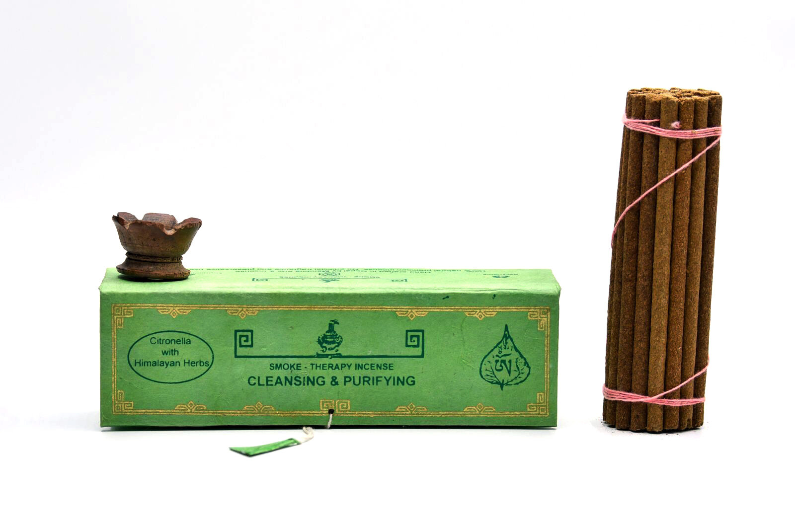 Smoke-Therapy CLEANSING & PURIFYING (очищение тибетские благовония ручной работы в коробочке), 30 палочек + подставка