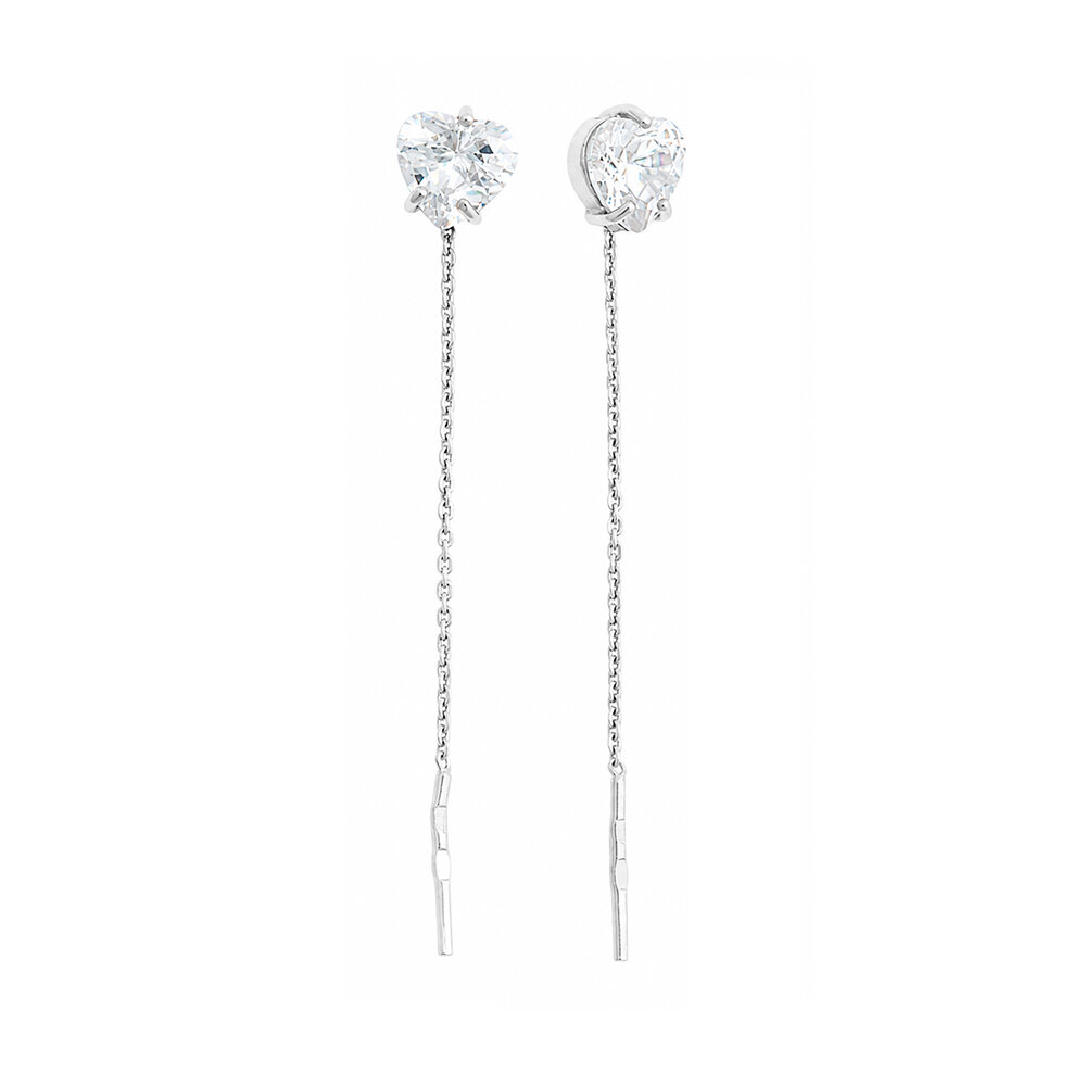 серьги из серебра