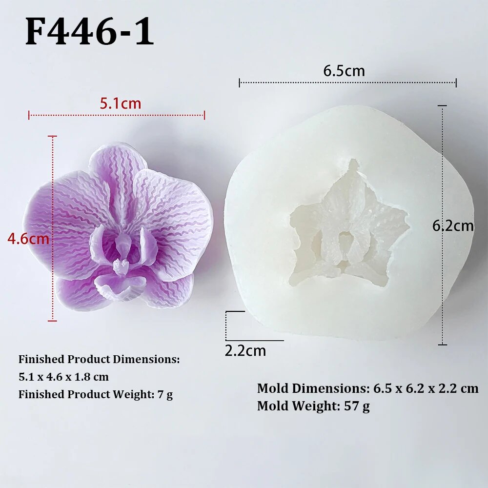 Силиконовая форма для свечей "Орхидея" F446-1