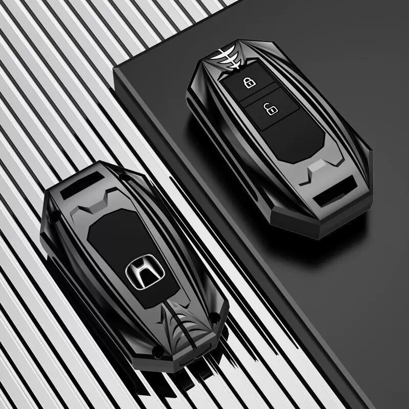 Одиночный чехол для ключа Honda CR-V в черном цвете, премиум-качество для моделей Honda 2024 года (Civic, Accord, HR-V)