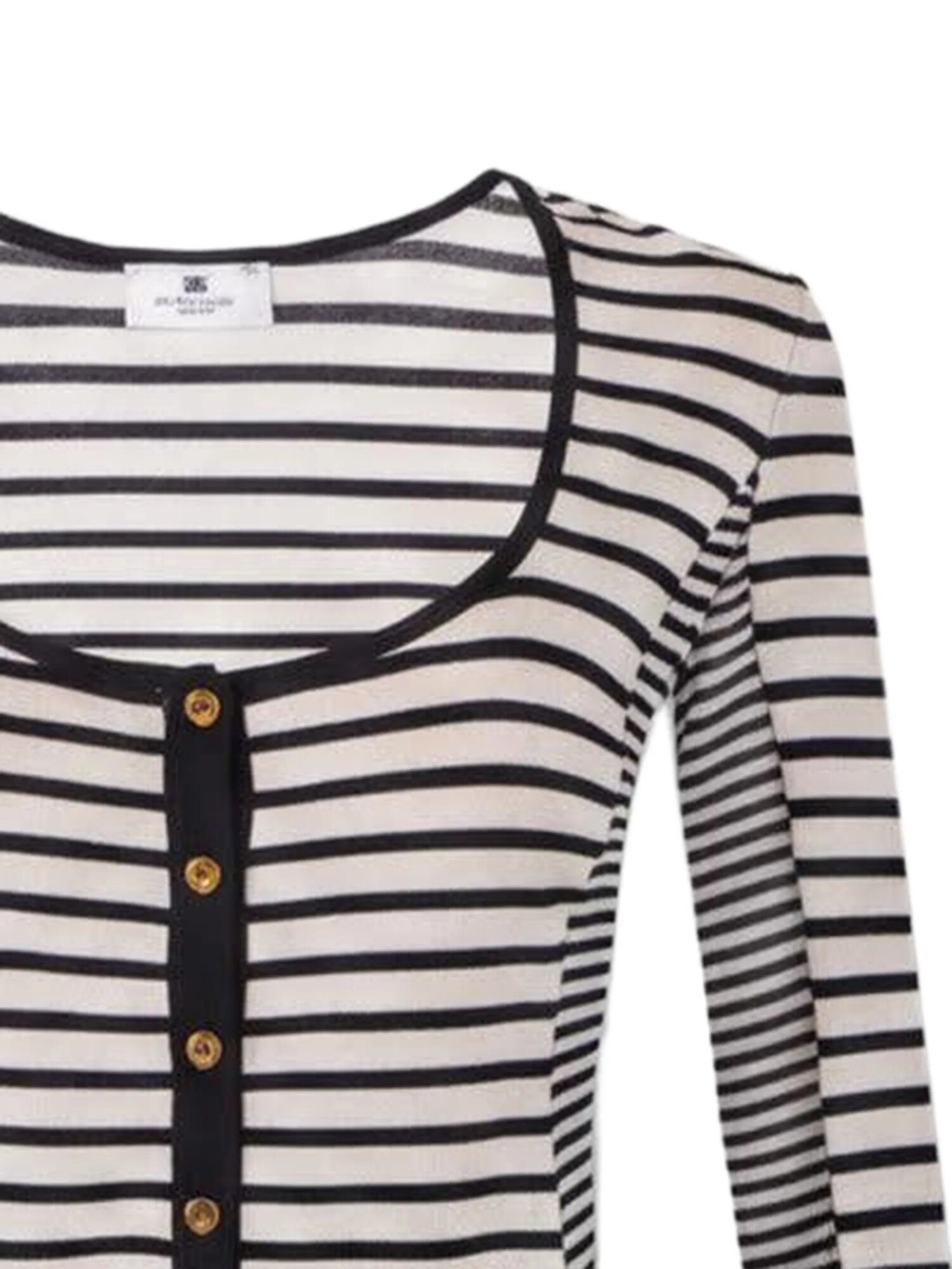 Кардиган Elisabetta Franchi Striped button-up cardigan, размер 40 — фото 1